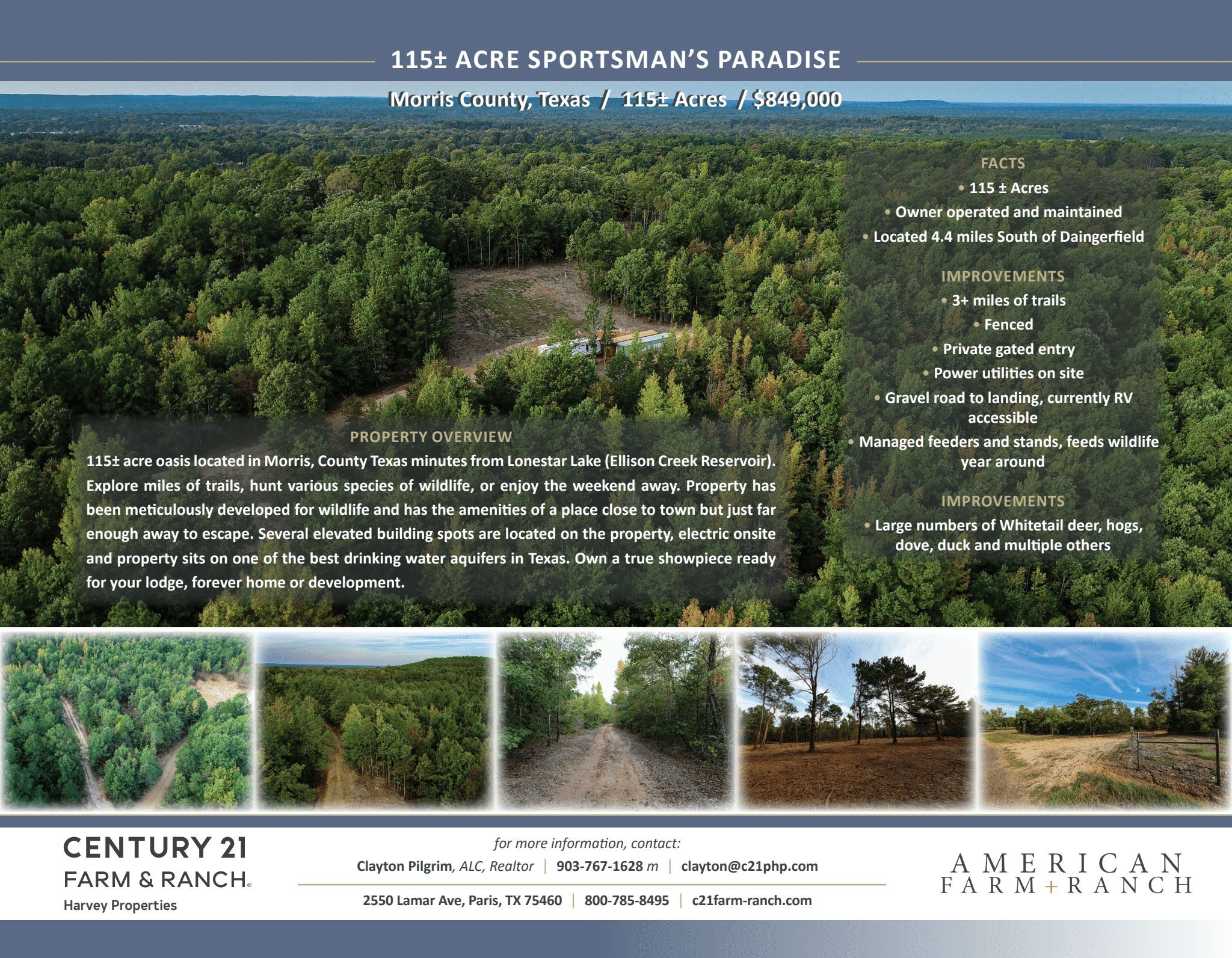 County Road 2215, Daingerfield, TX 75638 | MLS: 10157320 | Land and Farm